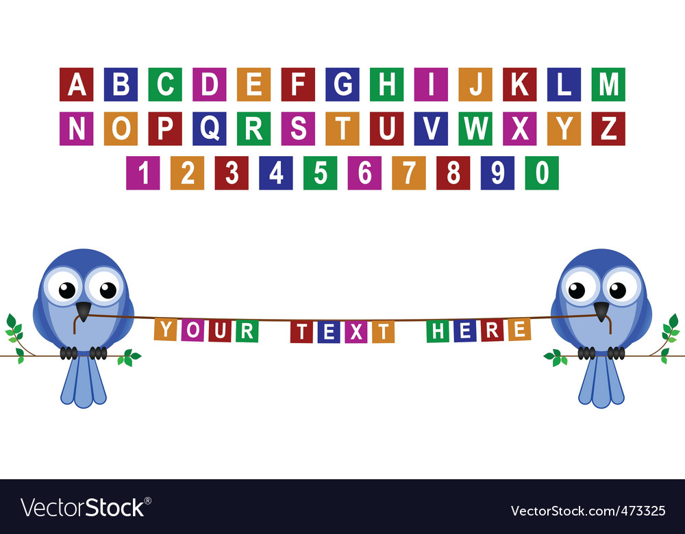 Bird message Royalty Free Vector Image - VectorStock