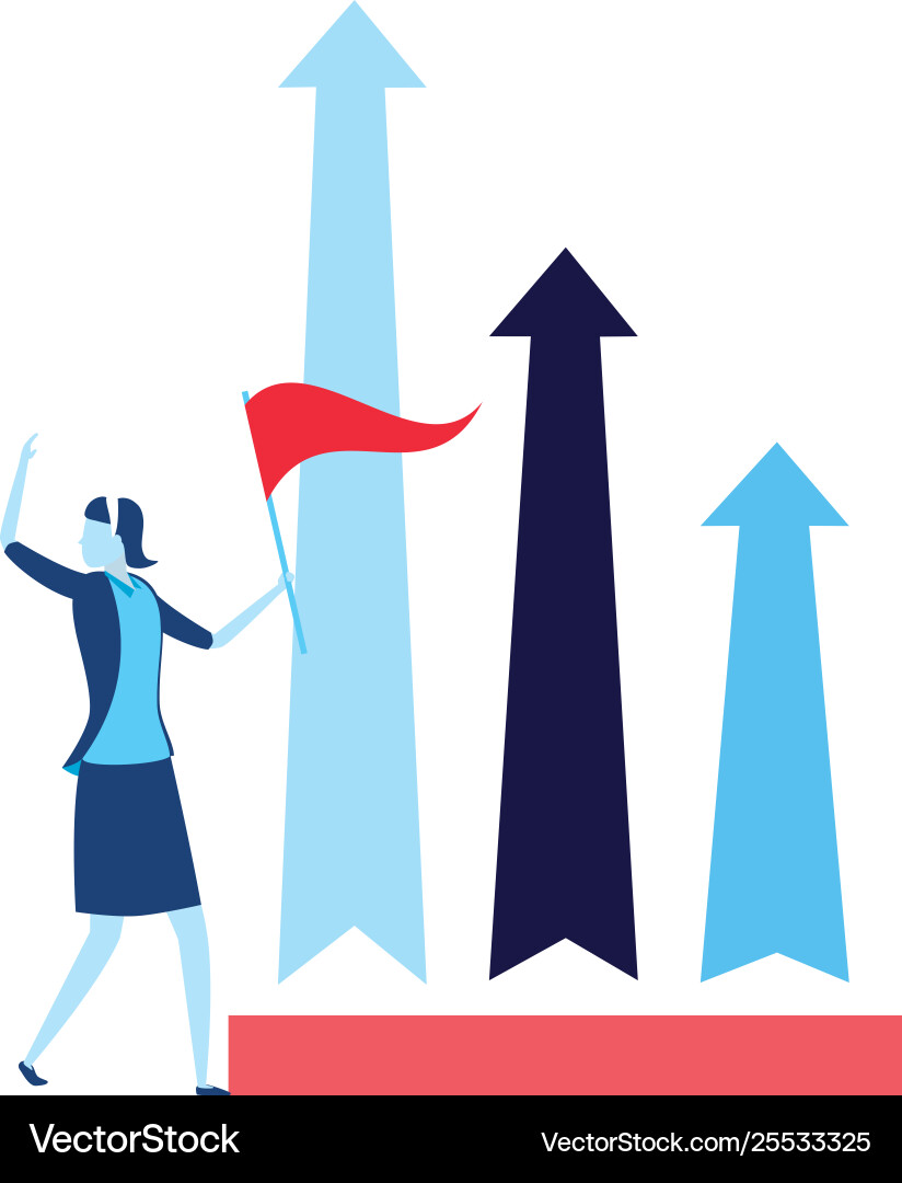 People business success Royalty Free Vector Image