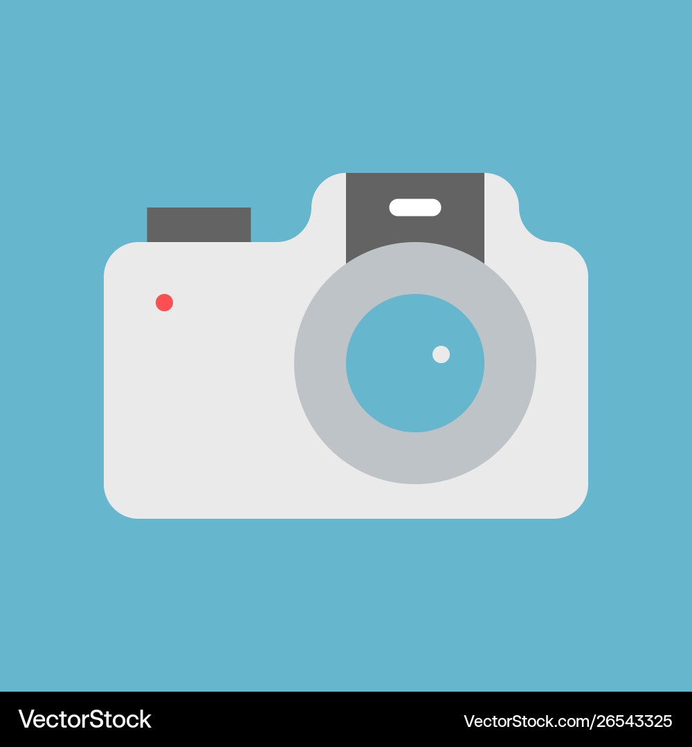 Photography digital camera icon filled design Vector Image