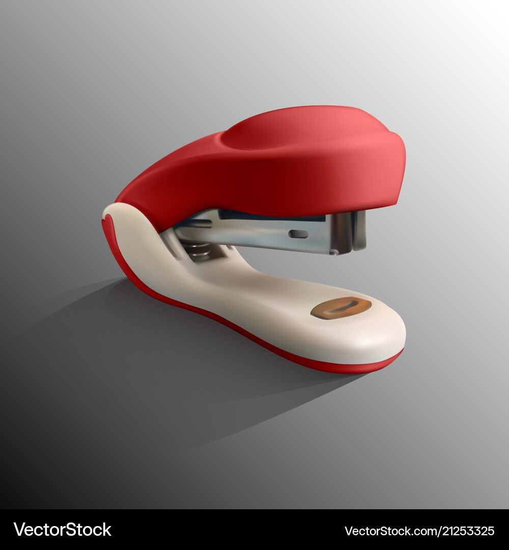 Realistic of stapler office Royalty Free Vector Image
