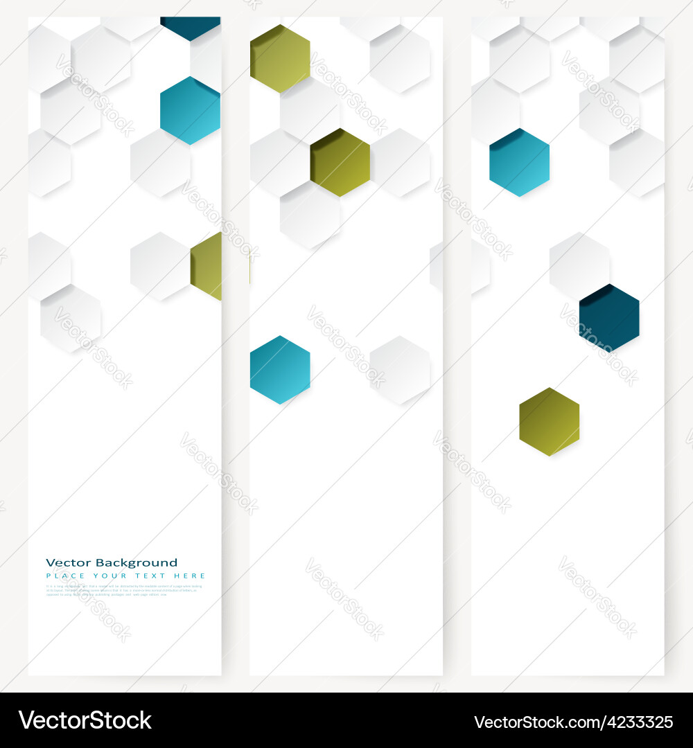 Set of abstract template banner Royalty Free Vector Image