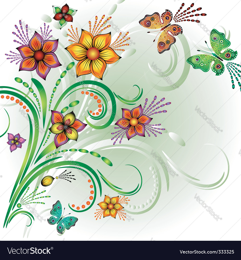 Spring bright background Royalty Free Vector Image