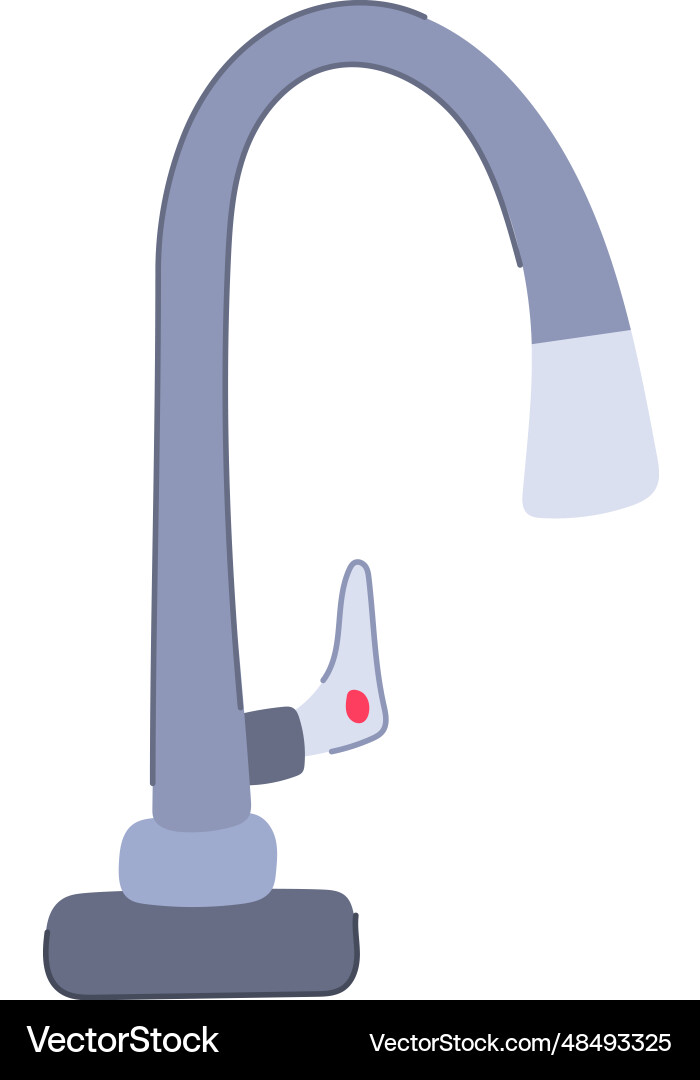 Water faucet cartoon Royalty Free Vector Image