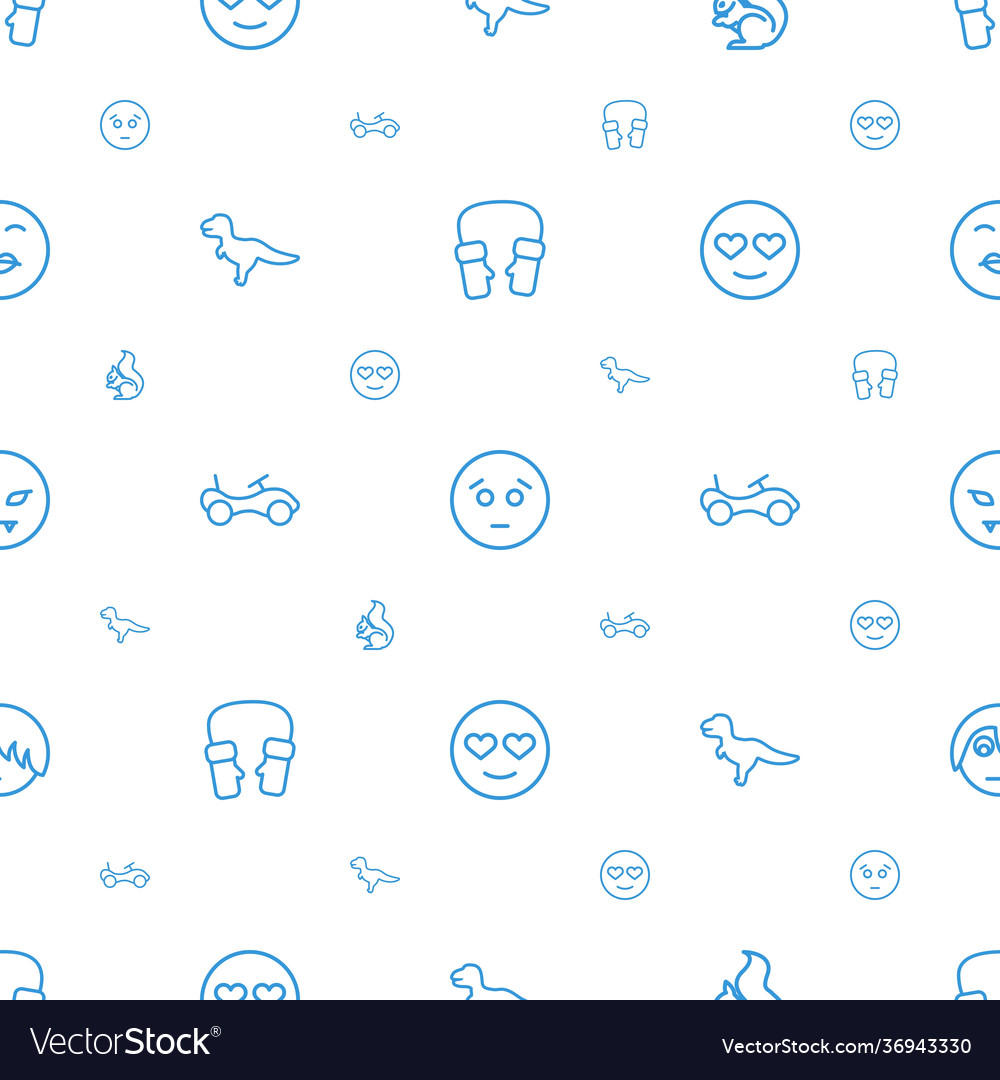 Cute icons pattern seamless white background Vector Image
