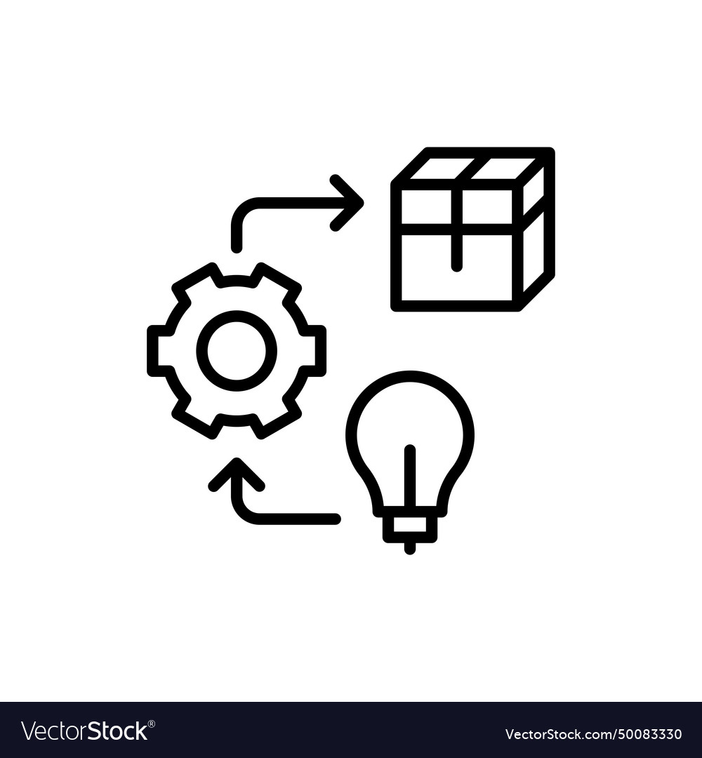 Implementation product development icon Royalty Free Vector