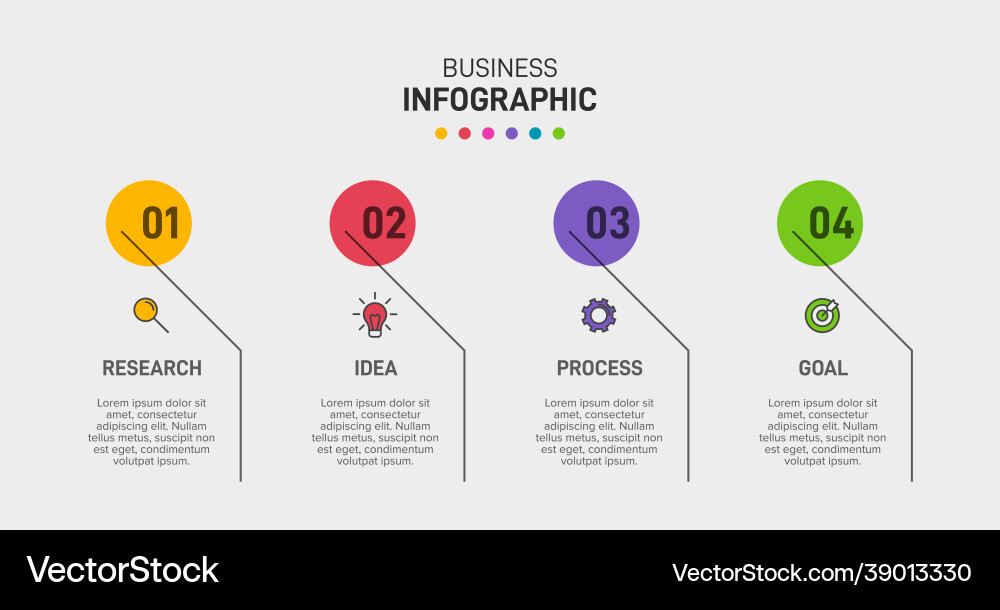 Infographic design with icons and 4 options Vector Image