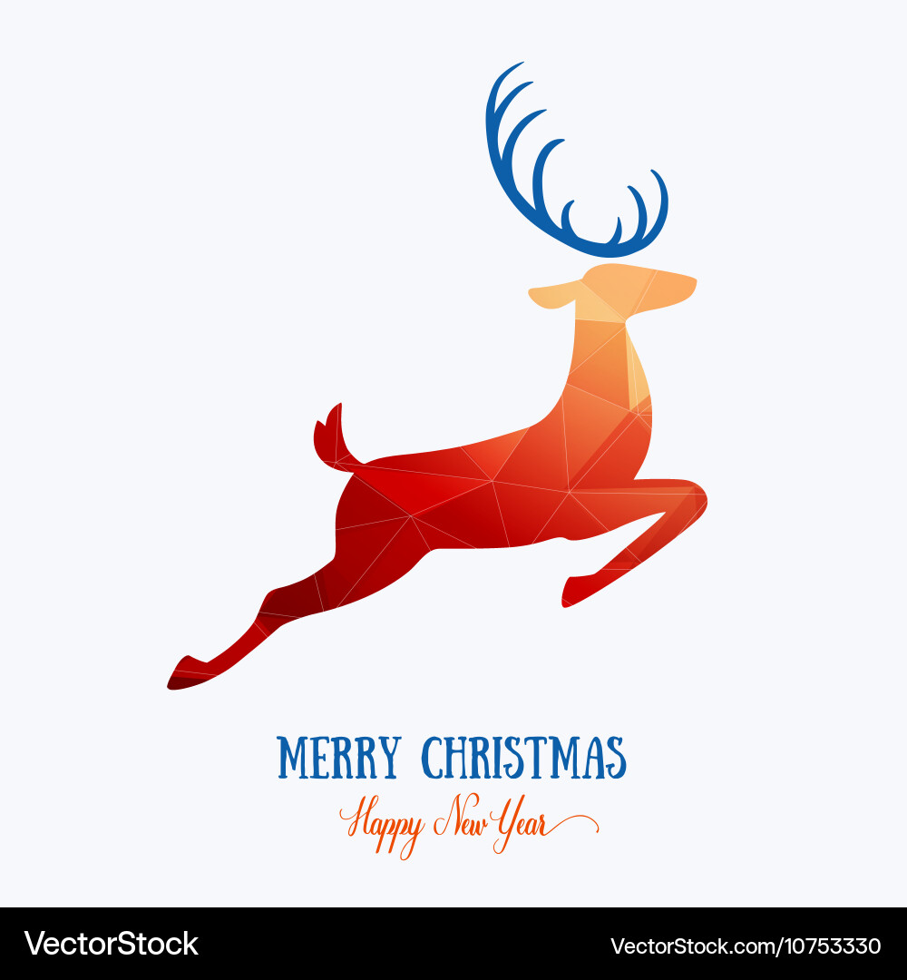Merry christmas card creative decoration Vector Image