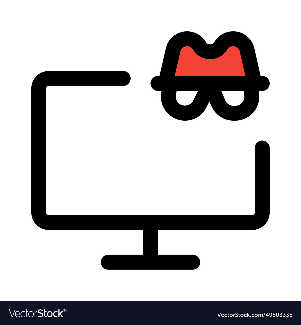 Computer security damage by unauthorized hacking Vector Image