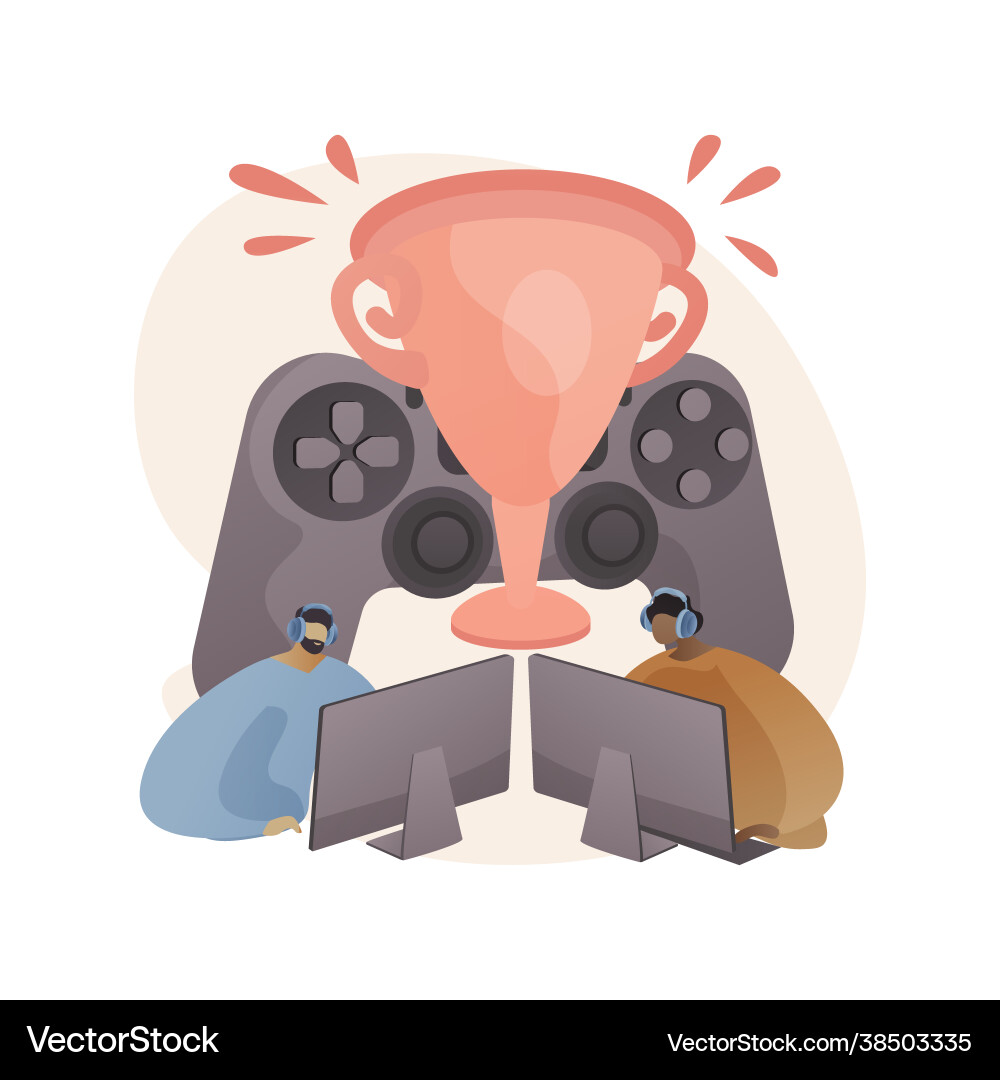 E-sport tournament abstract concept Royalty Free Vector