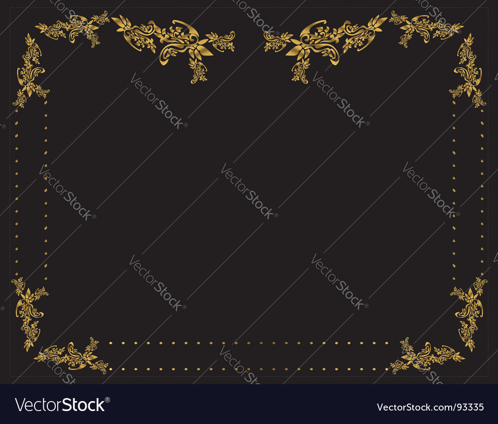 Gold frame Royalty Free Vector Image - VectorStock