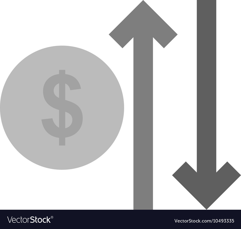 Increase and decrease in rate Royalty Free Vector Image