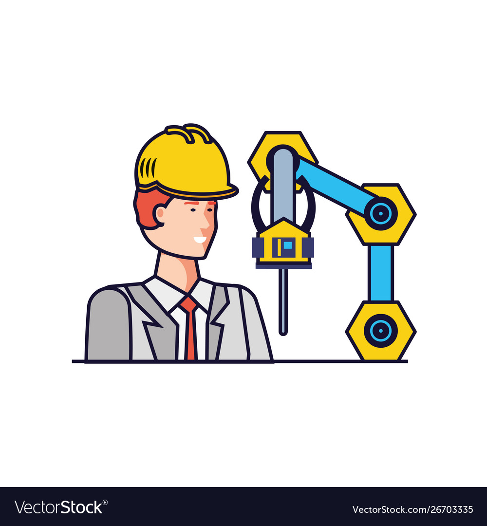 Isolated avatar professional worker design Vector Image