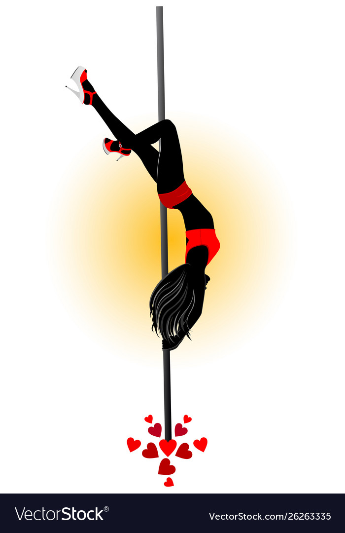 Pole Dancer Royalty Free Vector Image Vectorstock