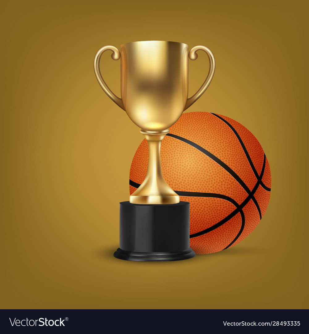 Realistic 3d blank golden champion cup icon Vector Image Realistic 3d blank golden champion cup icon Vector Image