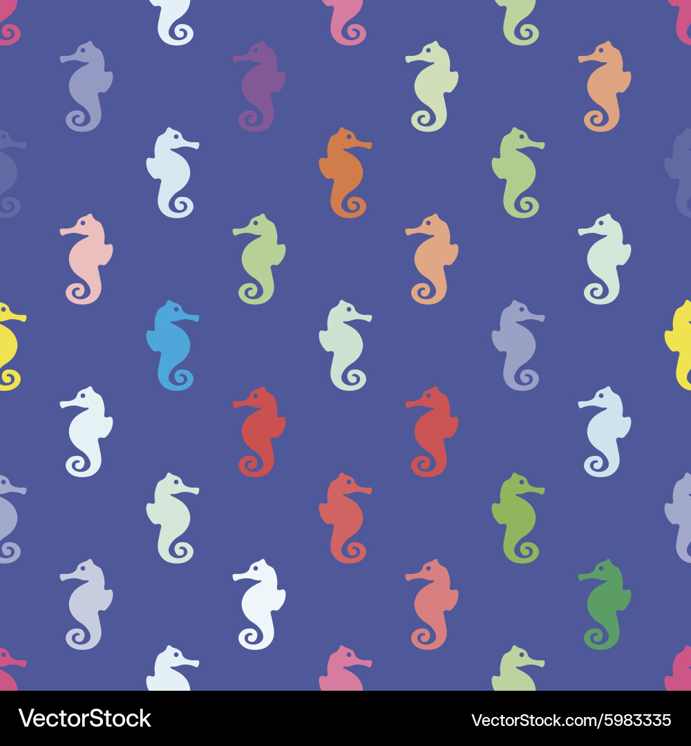 Seamless background with sea icons Royalty Free Vector Image