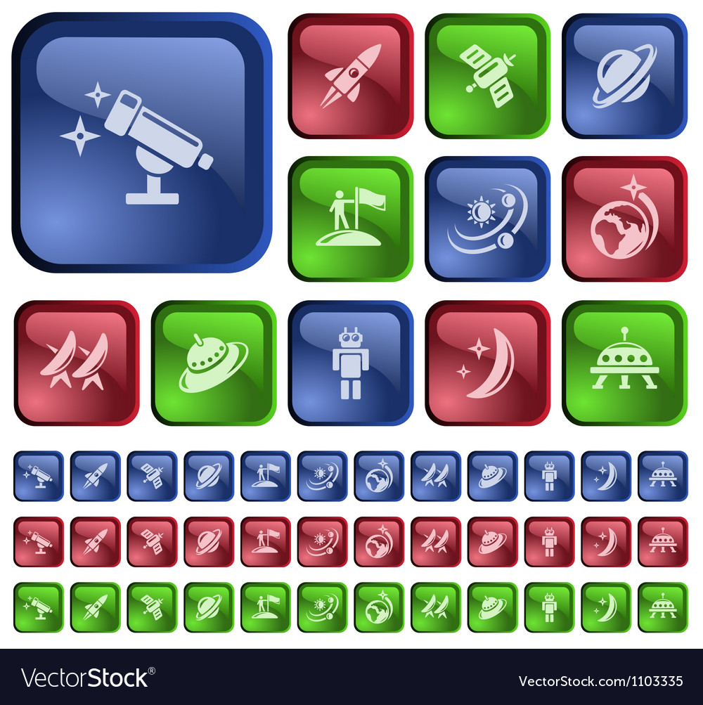 Space buttons Royalty Free Vector Image - VectorStock