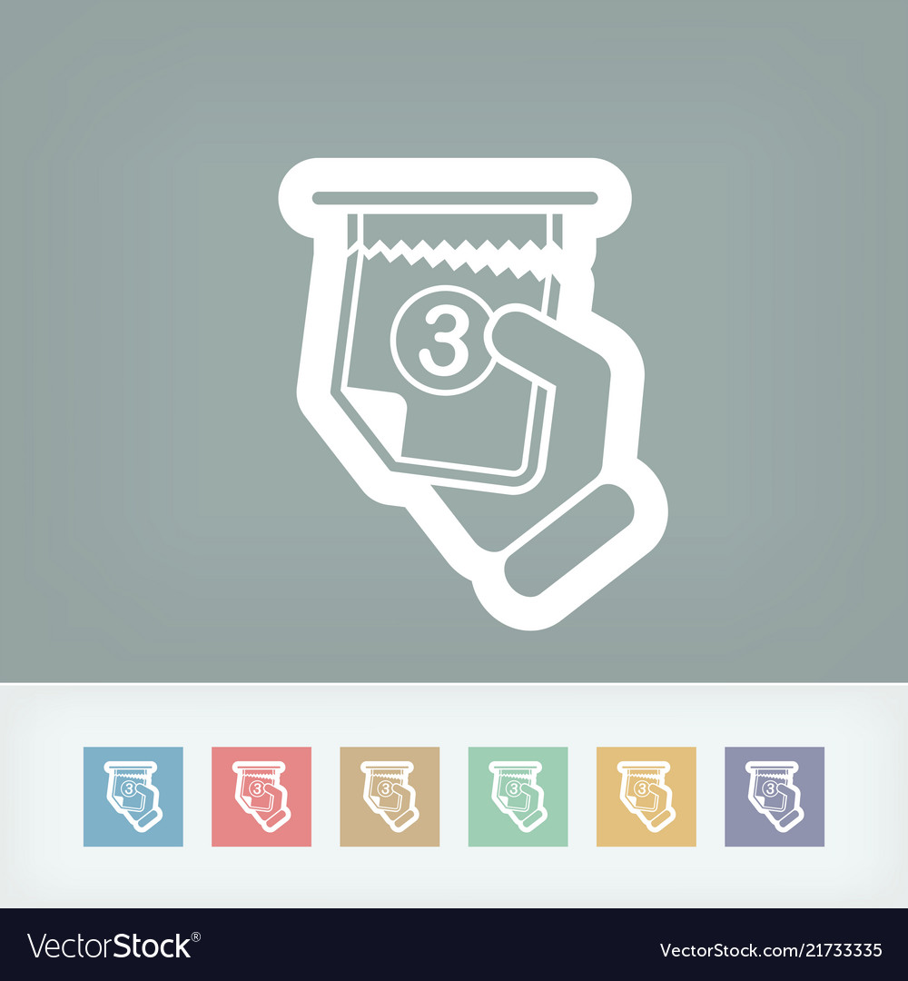 Ticket queue icon Royalty Free Vector Image - VectorStock
