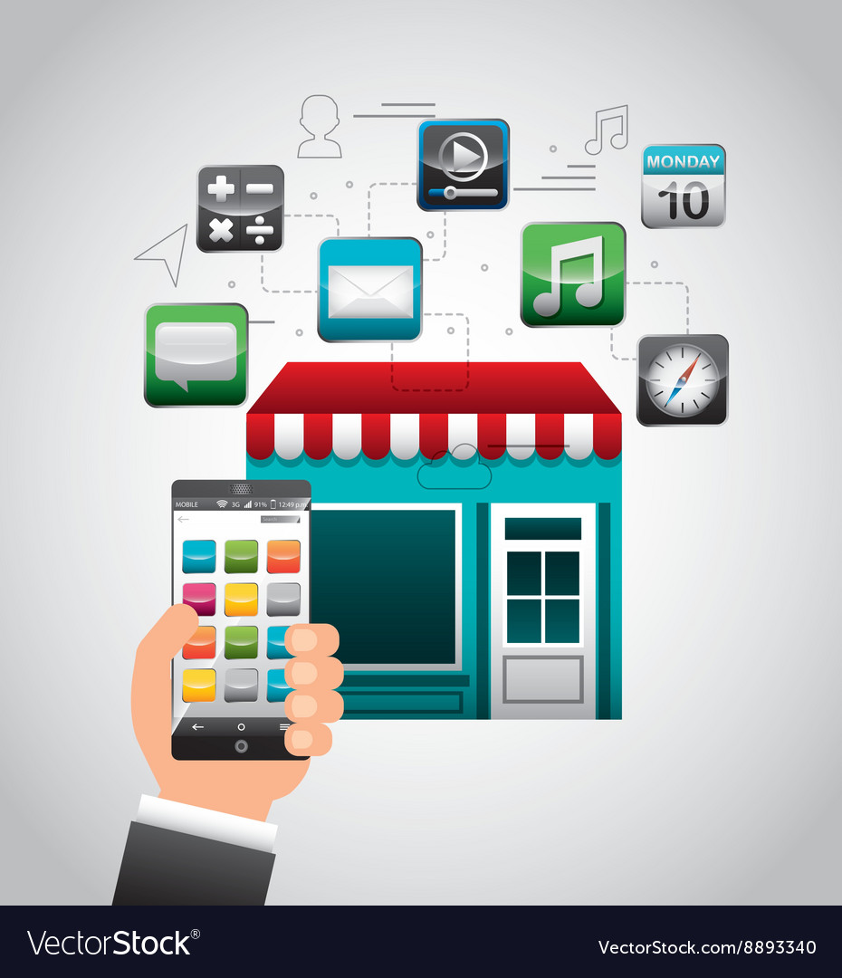 App store design Royalty Free Vector Image - VectorStock