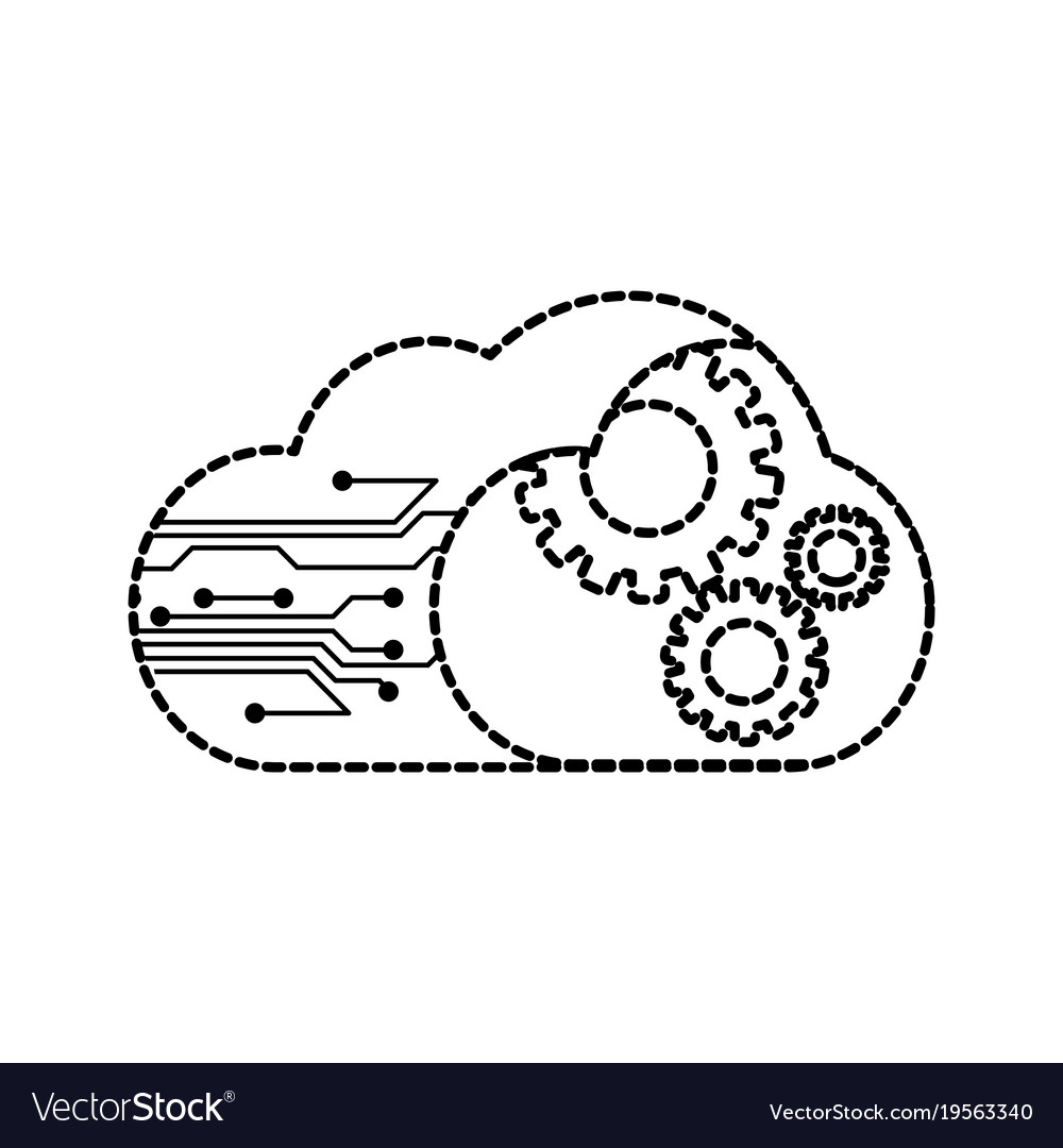 Cloud computing design Royalty Free Vector Image
