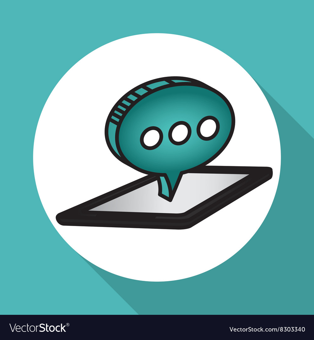Communication bubble design Royalty Free Vector Image