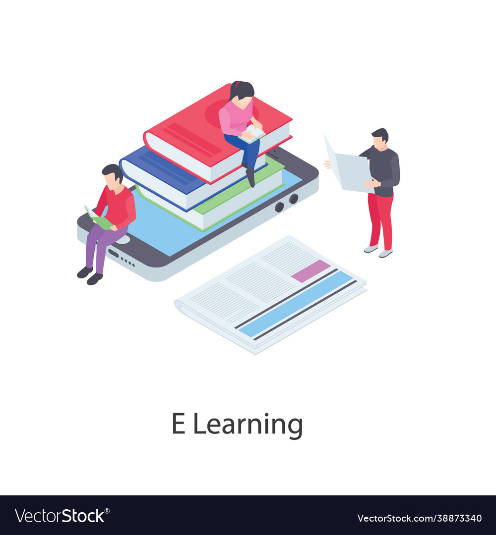 E learning Royalty Free Vector Image - VectorStock