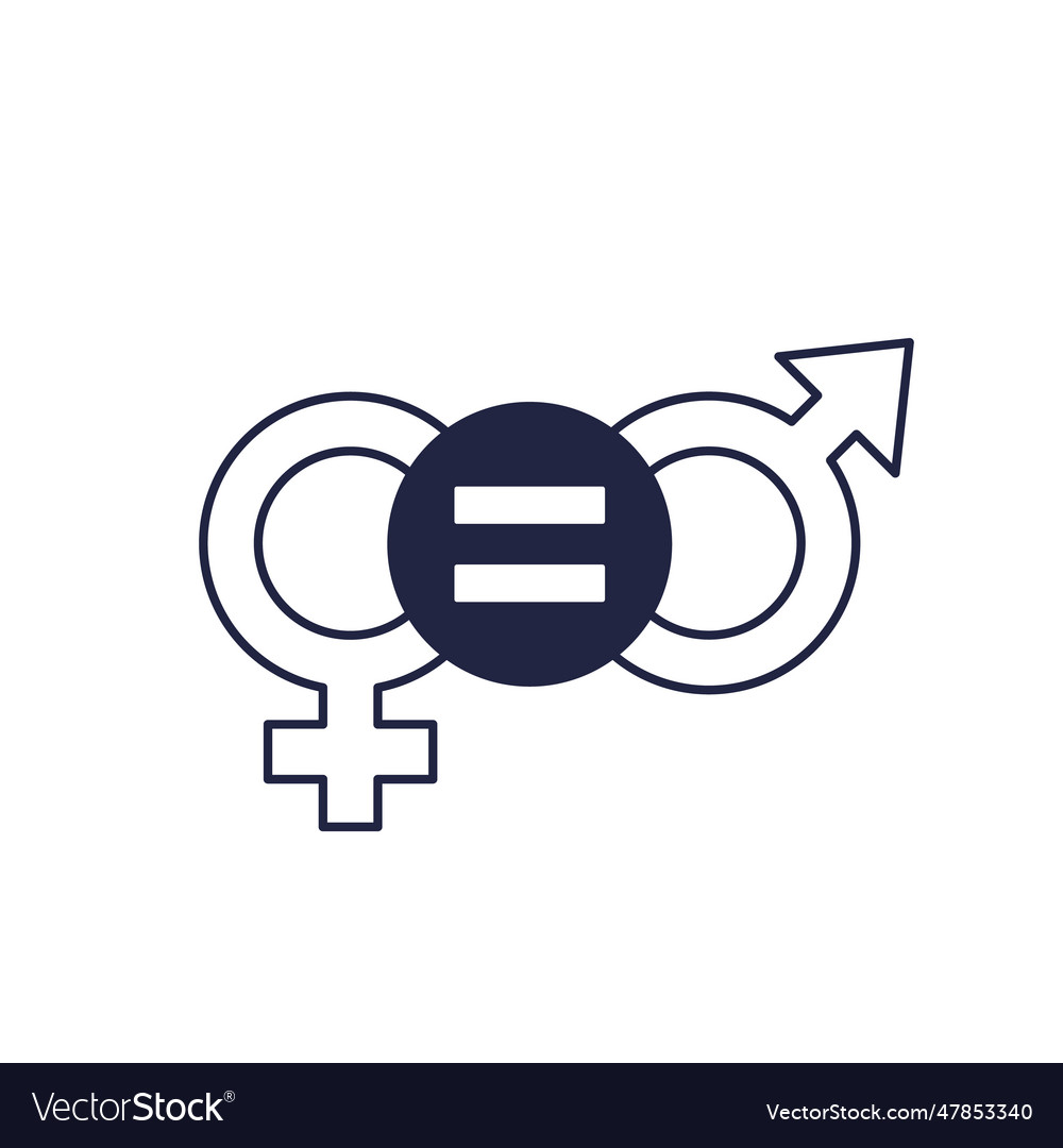 Gender Equity Equality Icon Royalty Free Vector Image