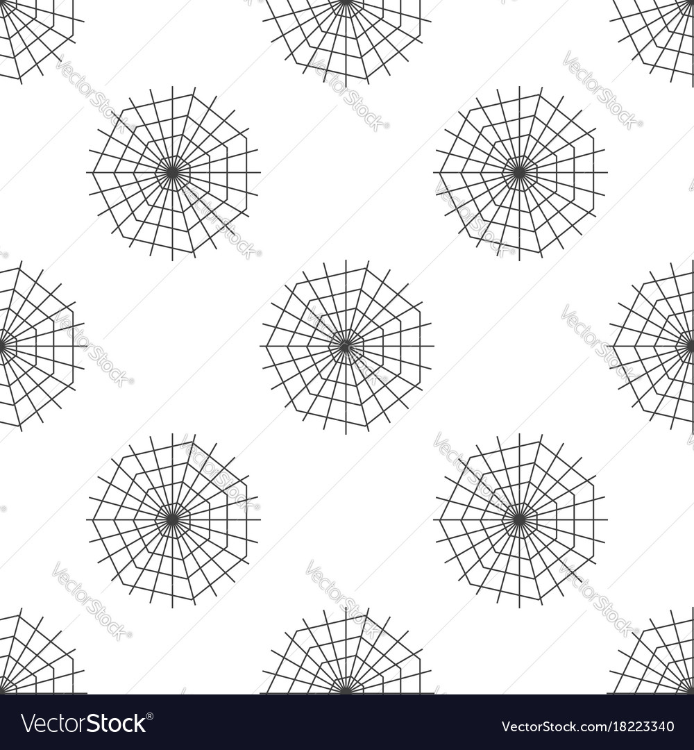 Halloween seamless pattern spider web Royalty Free Vector