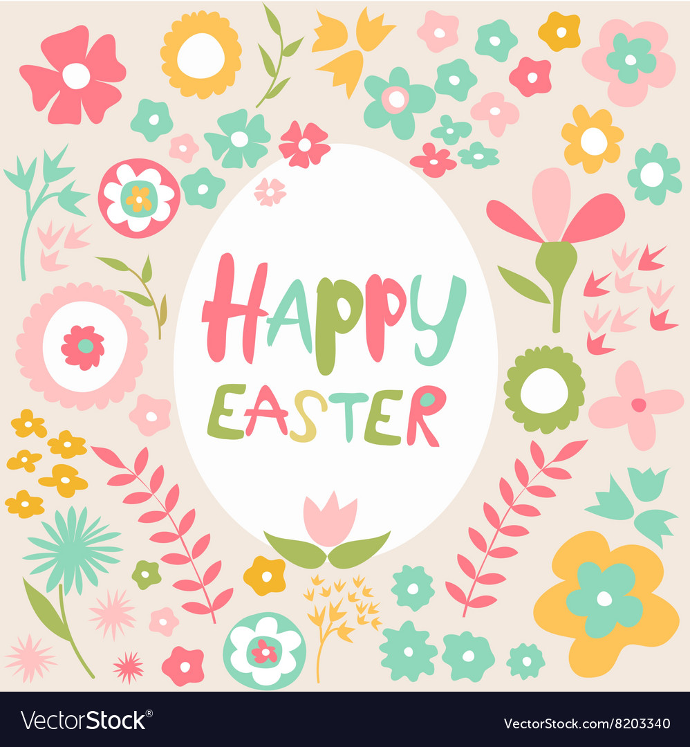 Happy easter Royalty Free Vector Image - VectorStock