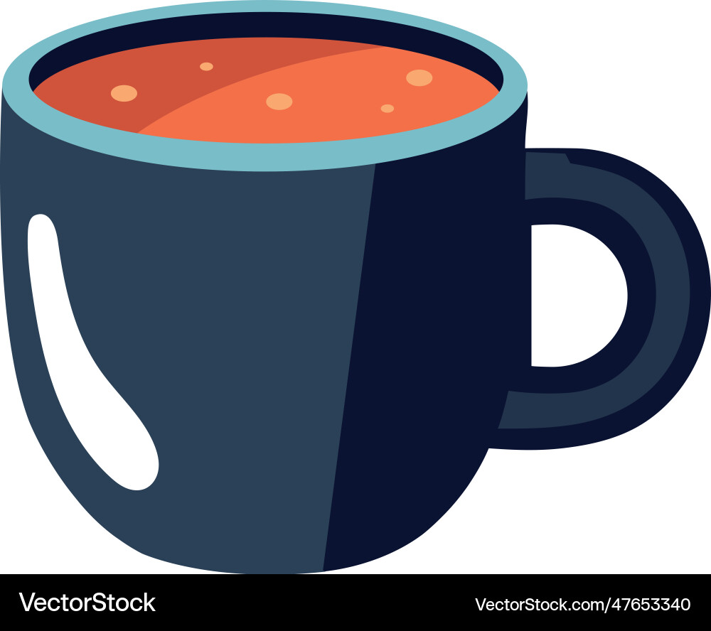 Hot drinks relaxation and warmth in winter Vector Image