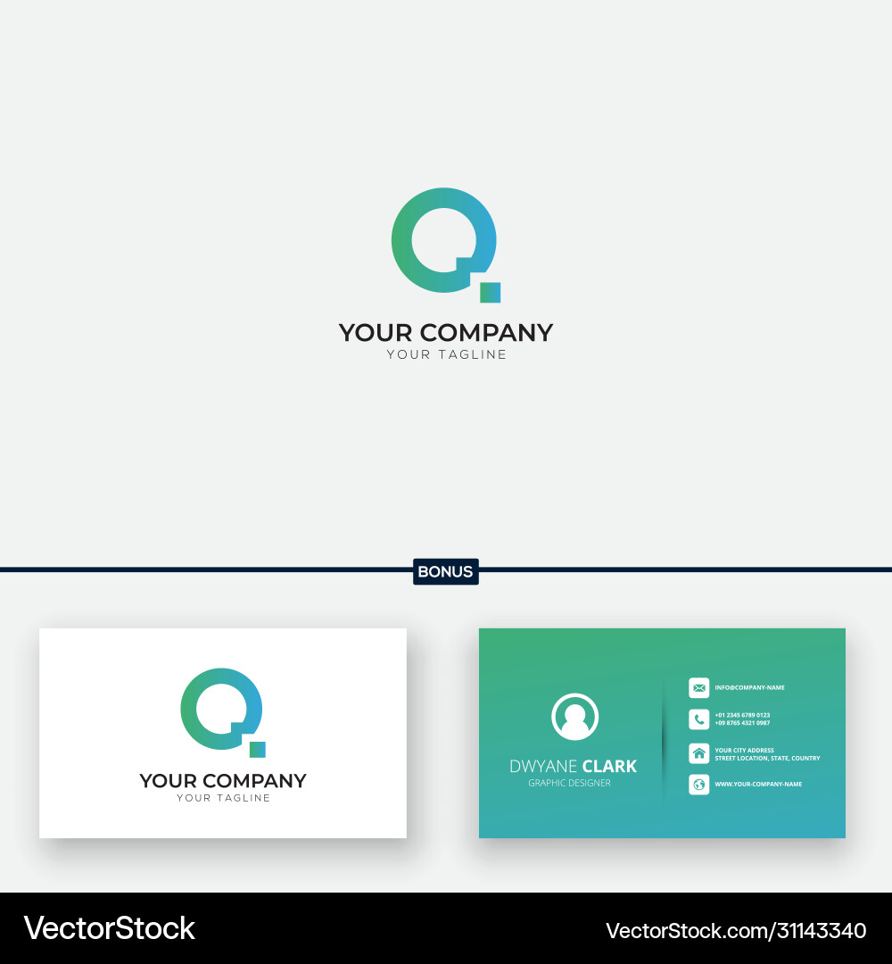 Modern abstract researching digital logo Vector Image