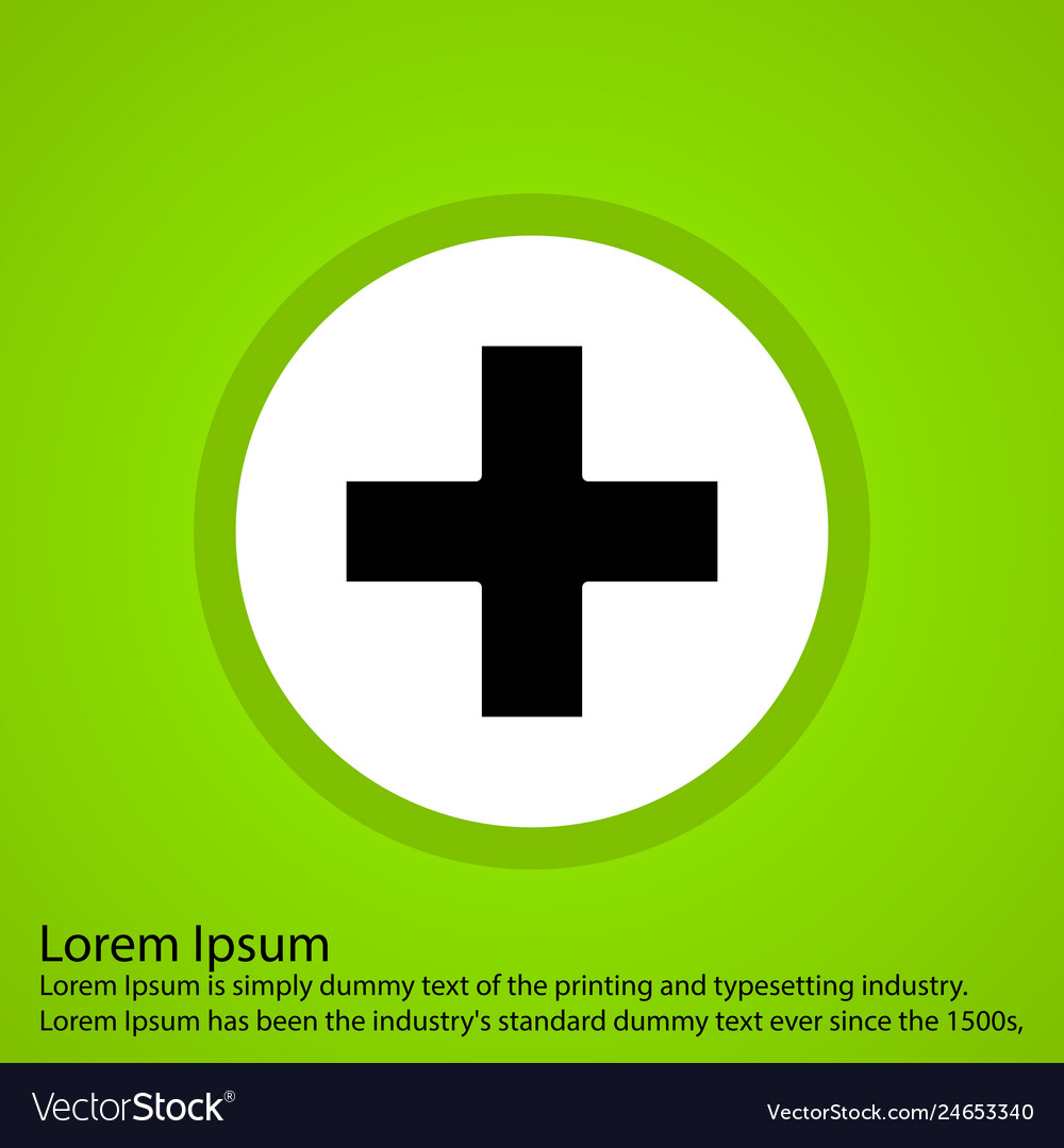 Plus icon Royalty Free Vector Image - VectorStock