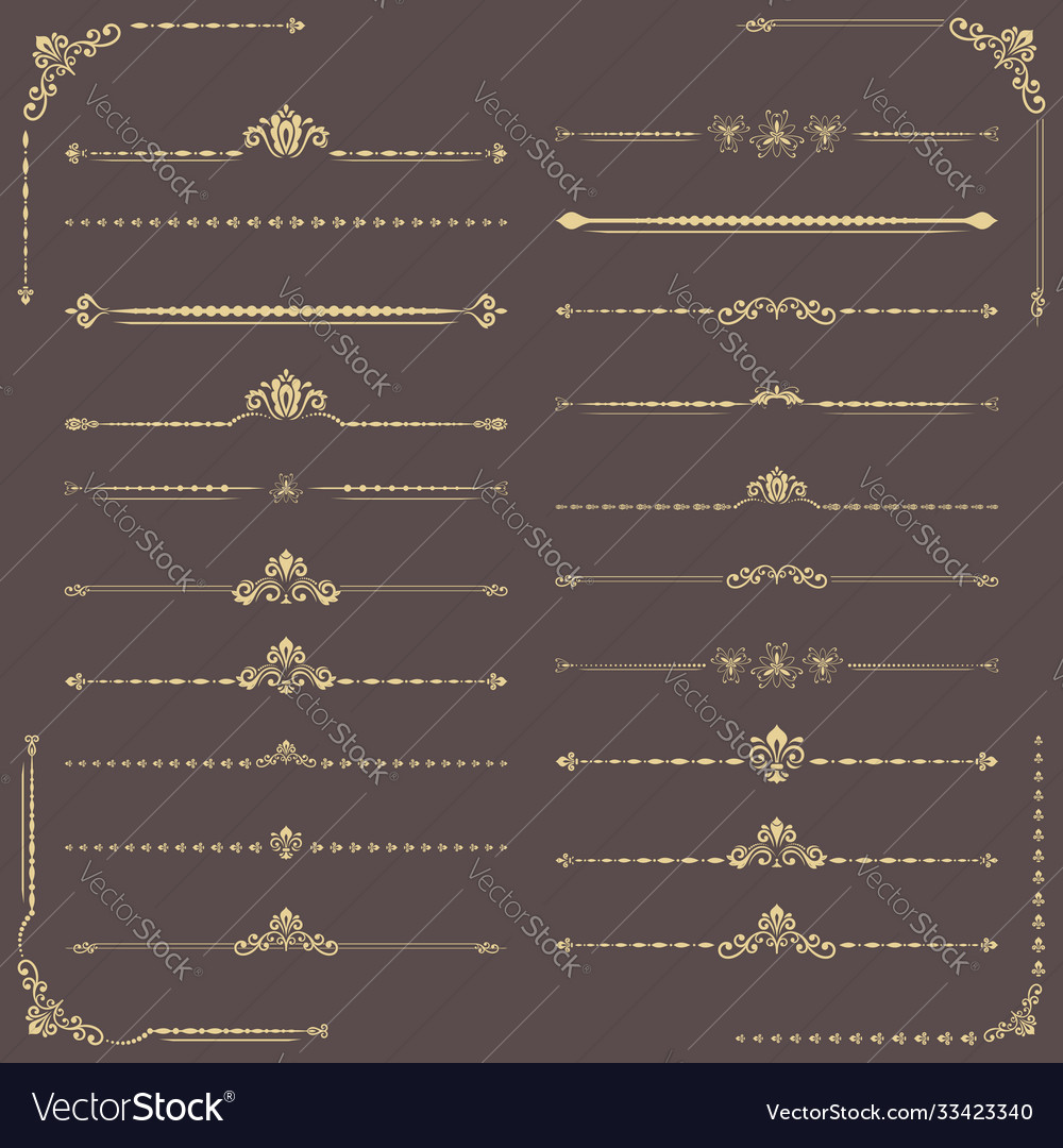 Set horizontal patterns Royalty Free Vector Image
