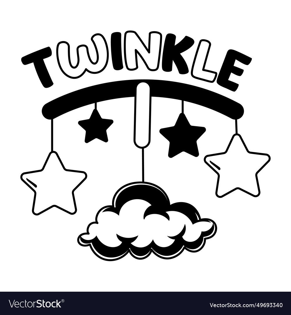 Twinkle night Royalty Free Vector Image - VectorStock