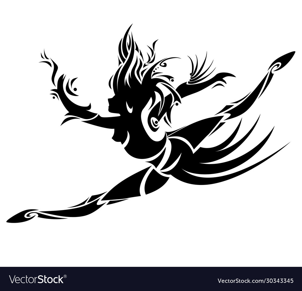 Abstract dancer Royalty Free Vector Image - VectorStock