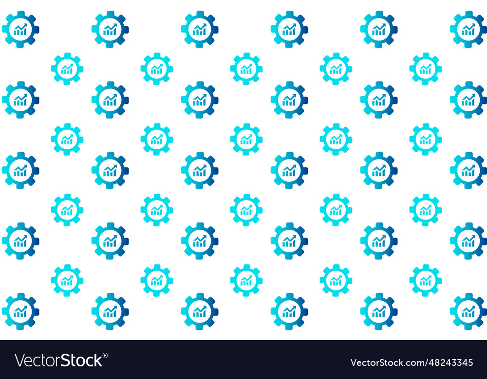 Abstract growing analysis pattern background Vector Image
