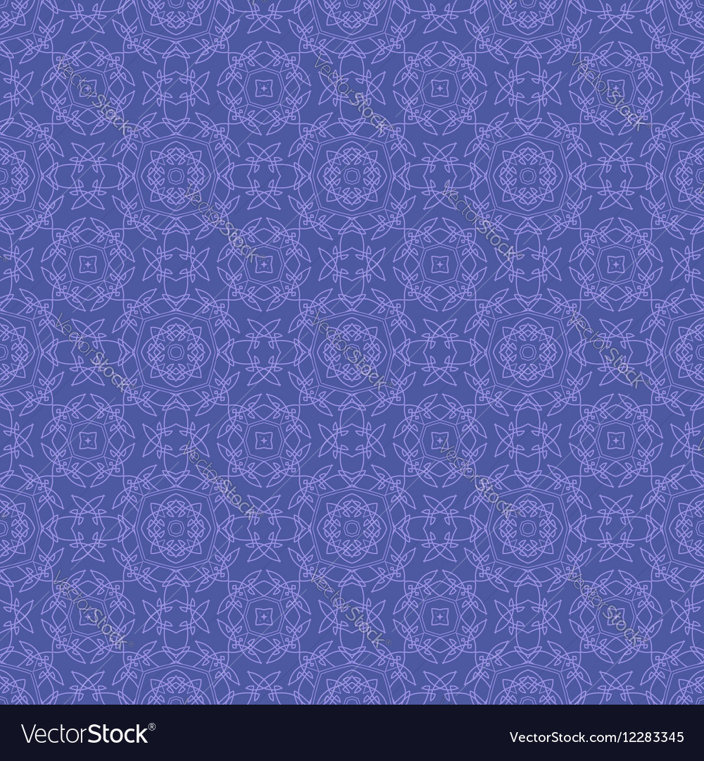 Blue ornamental seamless line pattern Royalty Free Vector