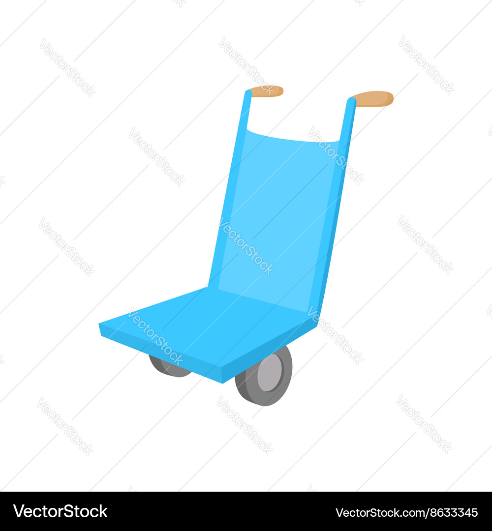 Hand cart icon cartoon style Royalty Free Vector Image