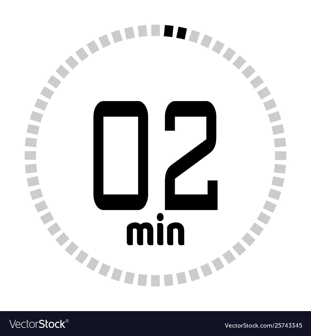 Minutes countdown timer Royalty Free Vector Image