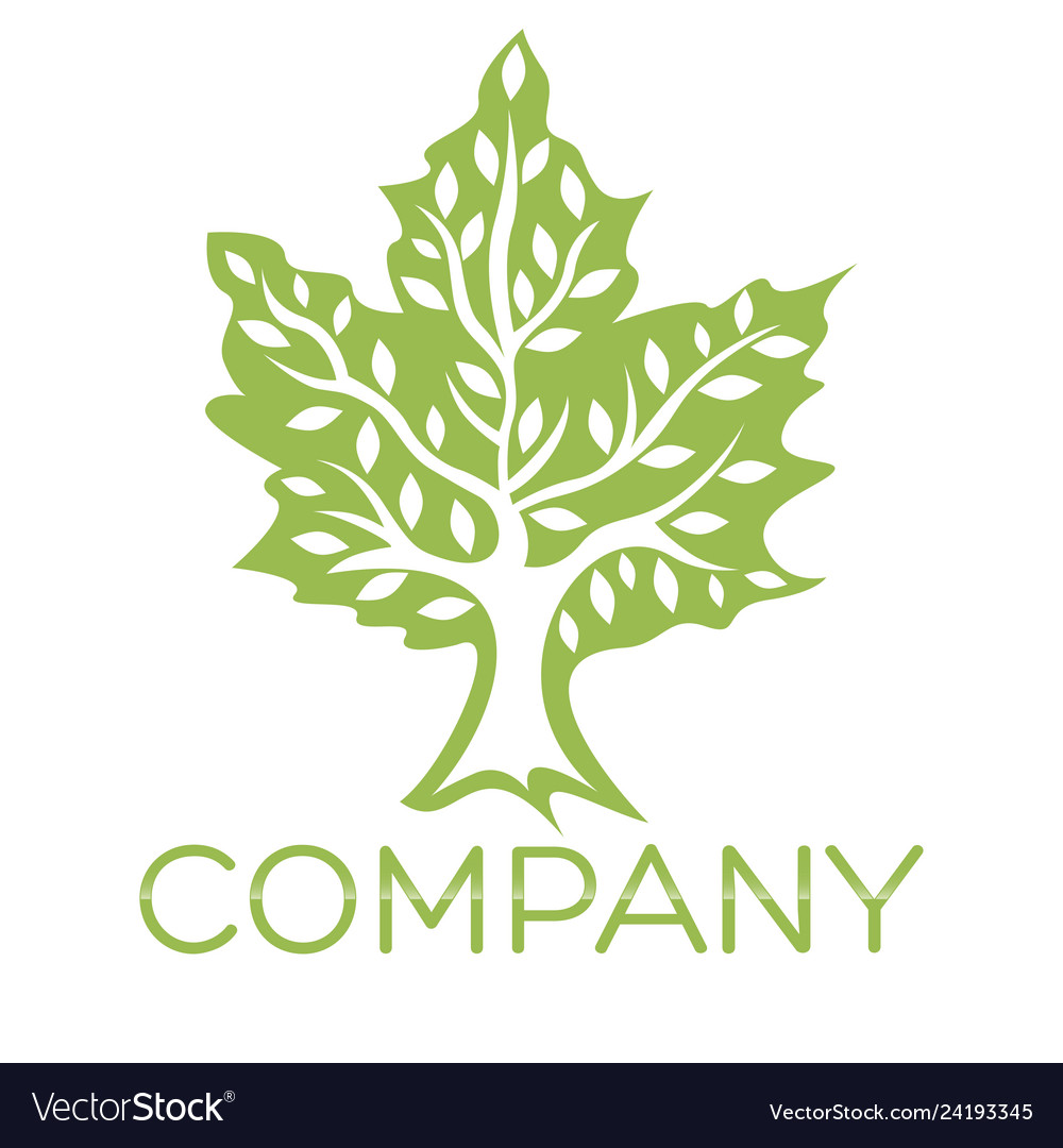 Modern tree logo Royalty Free Vector Image - VectorStock