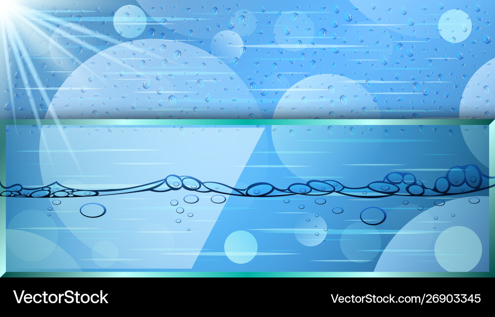 Realistic detailed transparent water background Vector Image