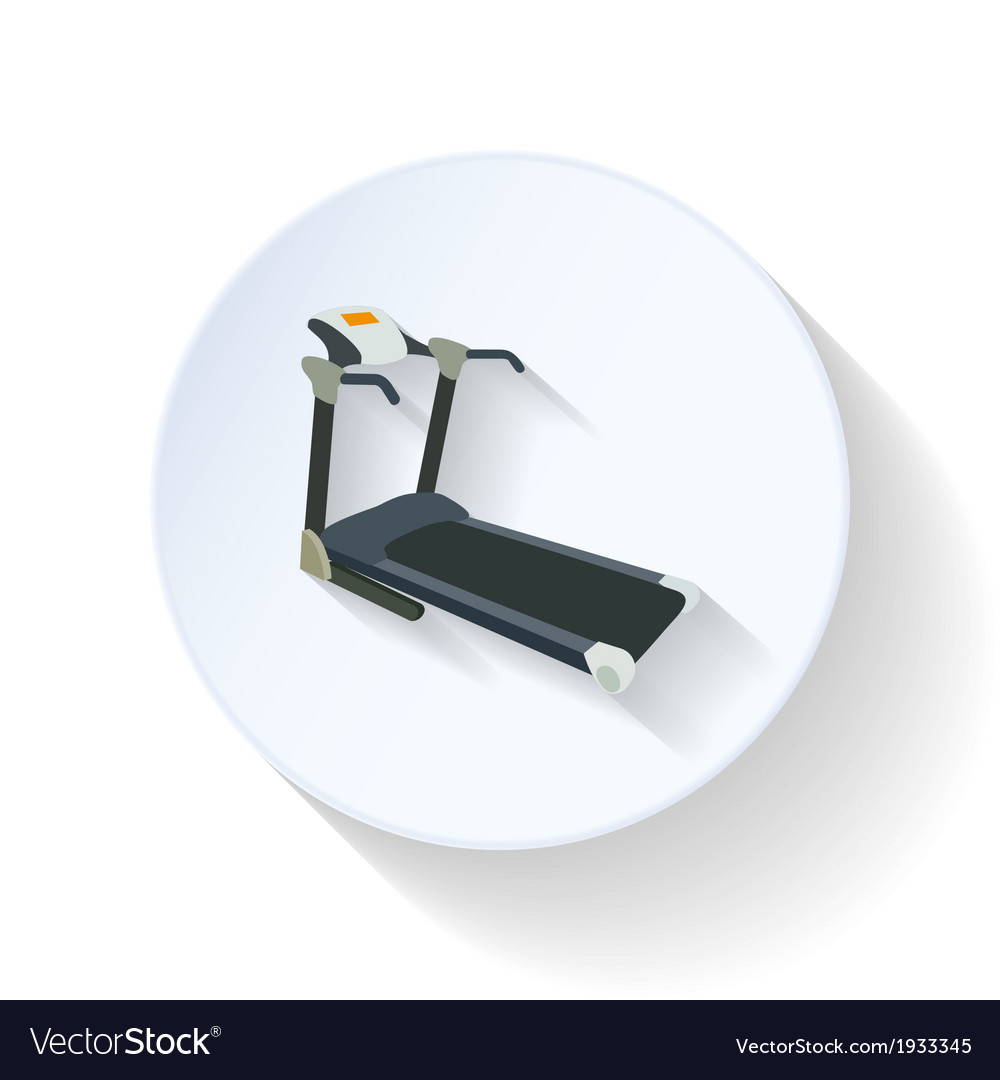 Treadmill flat icon Royalty Free Vector Image - VectorStock Treadmill flat icon Royalty Free Vector Image - VectorStock
