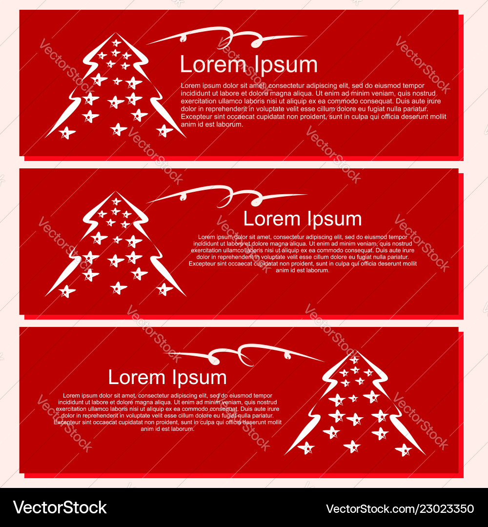 Christmas celebration red banner Royalty Free Vector Image