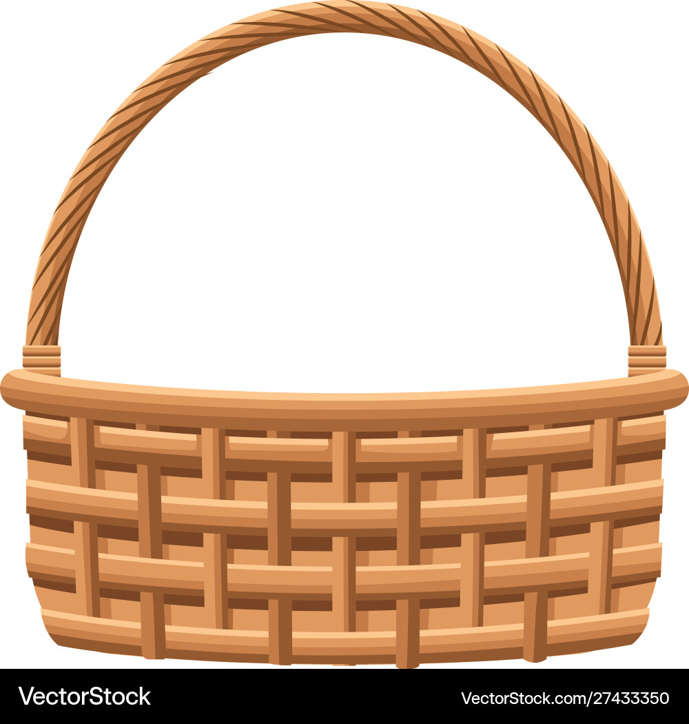 Empty fruits basket icon design Royalty Free Vector Image