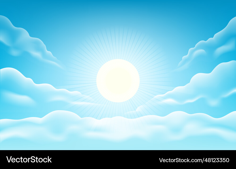 Summer season sunny background Royalty Free Vector Image