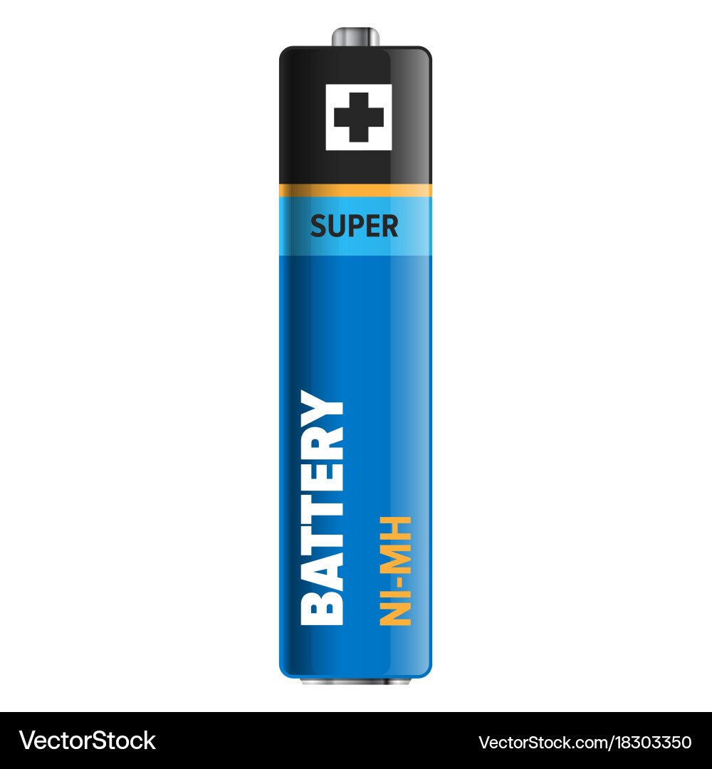 Super powerful and compact battery Royalty Free Vector Image