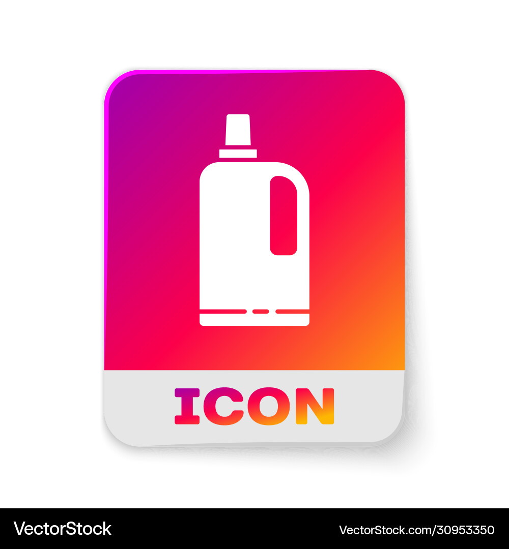 White fabric softener icon isolated on Royalty Free Vector