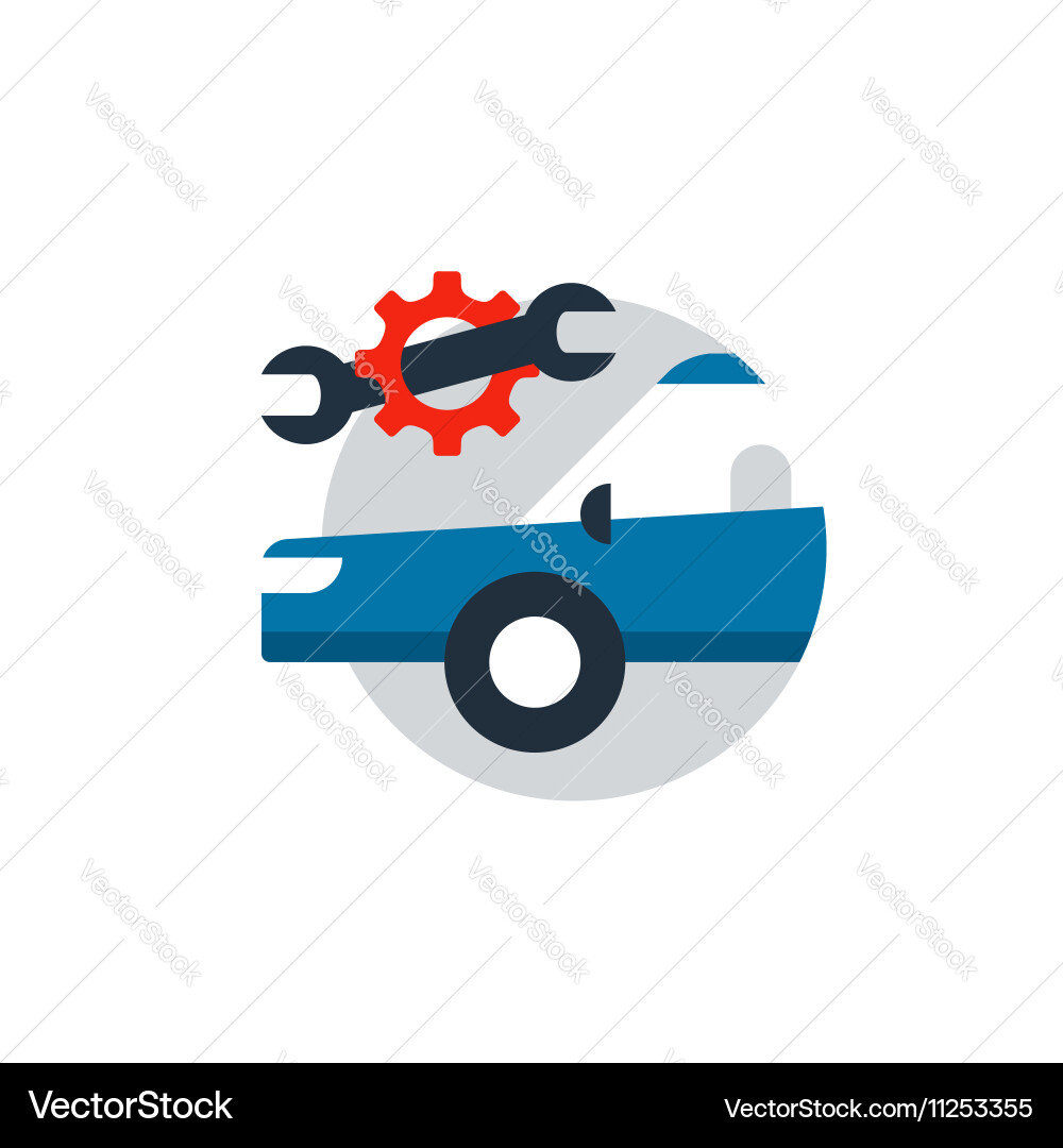Auto car repair services diagnostic concept Vector Image