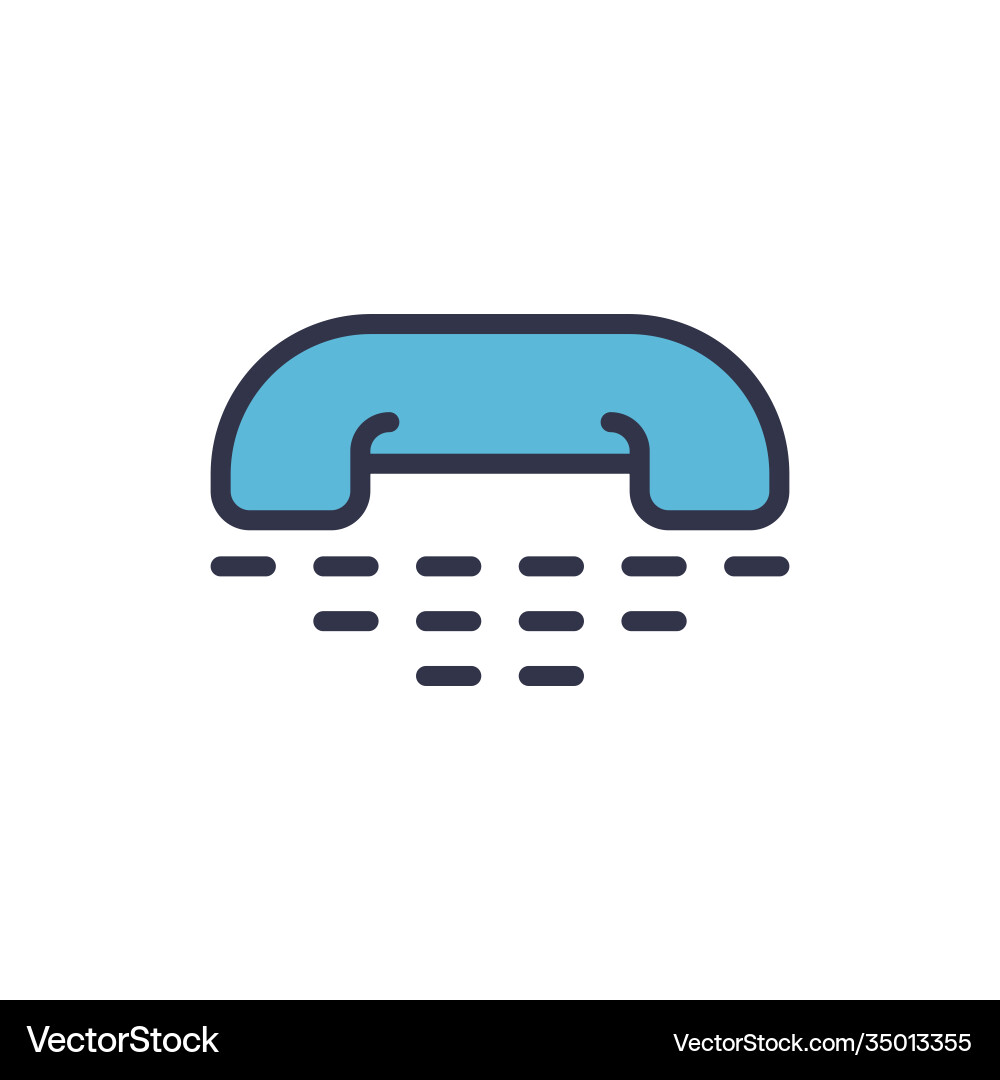 Text telephone icon symbol isolated on white Vector Image