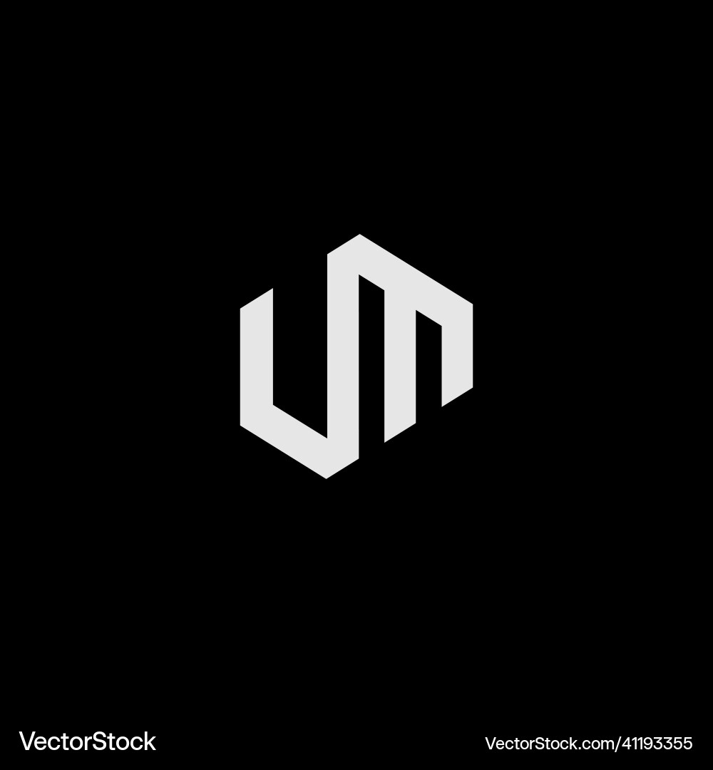 Um or mu abstract outstanding professional Vector Image