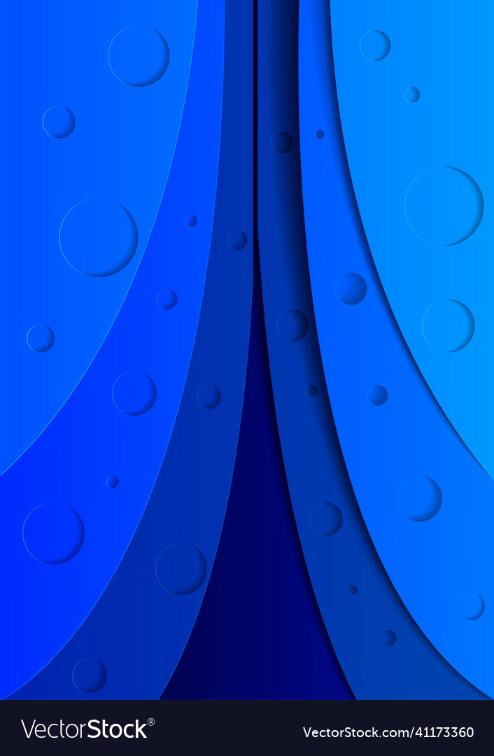 Blue bubbles Royalty Free Vector Image - VectorStock